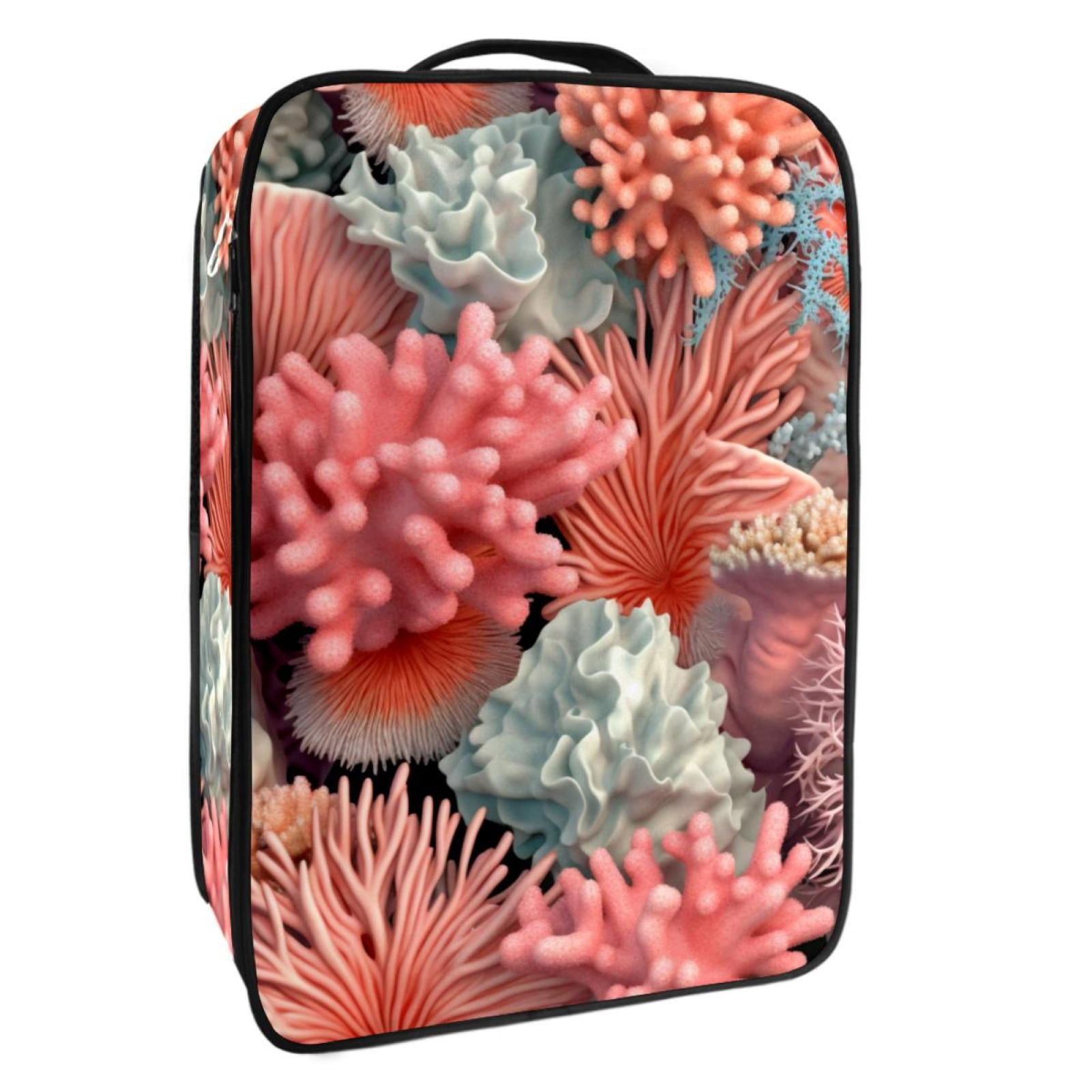 Coral Polyester Shoe Storage Containers, 23x31cm/9x12in, Stackable ...