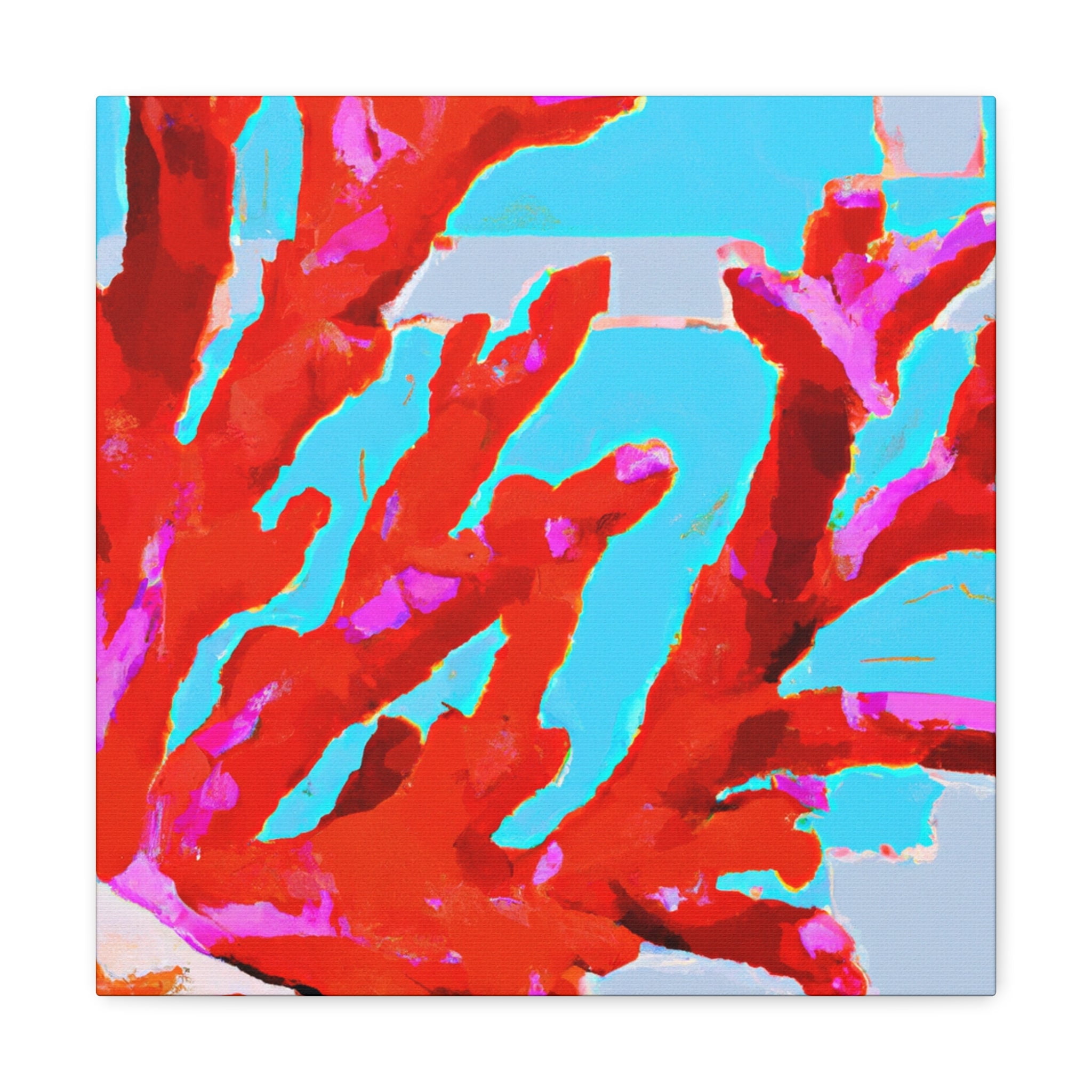 Coral Pop Explosion - Canvas - Walmart.com