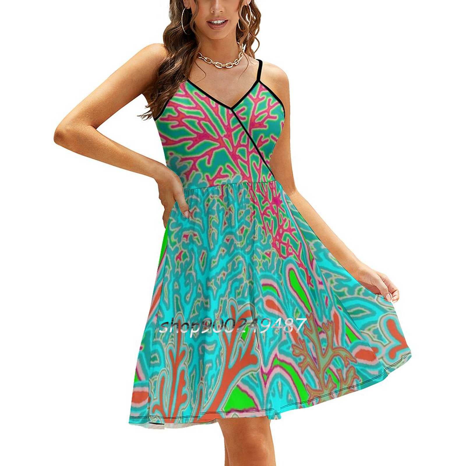 Coral Reef # 2 By Hollyce Jeffriess Square Neck Dress New Plus Size ...