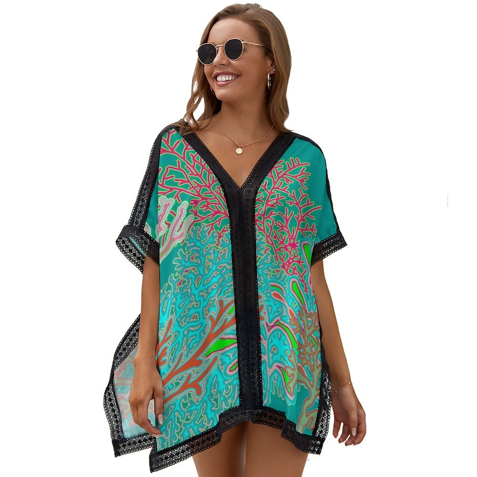 Coral Reef # 2 by Hollyce Jeffriess Beach Cover Ups for Women Bathing ...