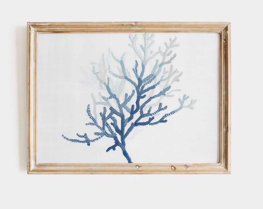 Coral Reef Coastal Wall Art Prints Trendy Wall Hanging Nautical Decor ...