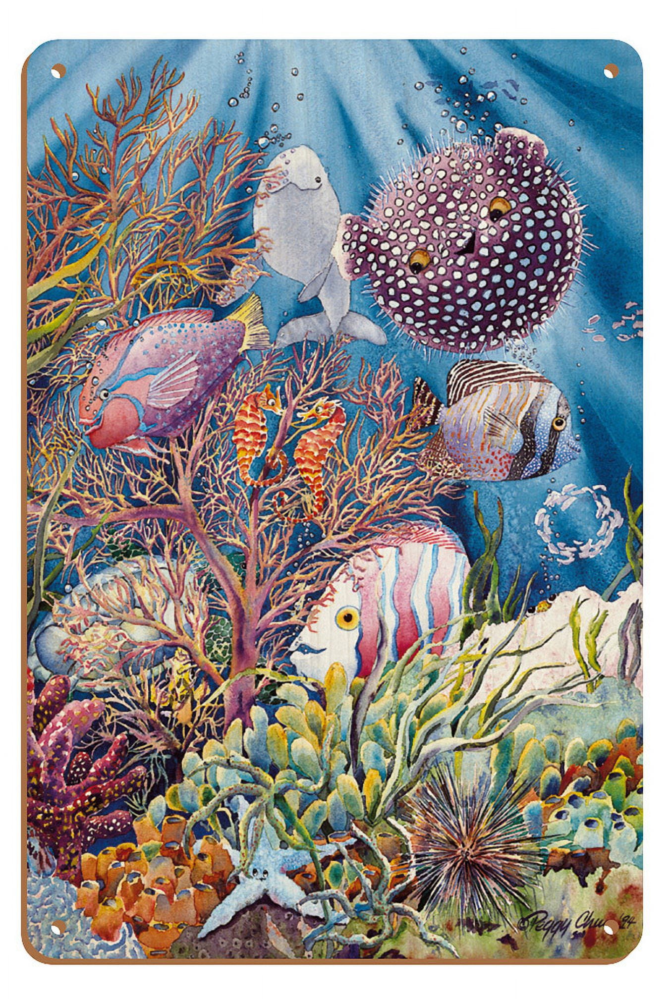 Coral Reef - Hawaiian Fish (Iʻa) - From an Original Hawaii Watercolor ...