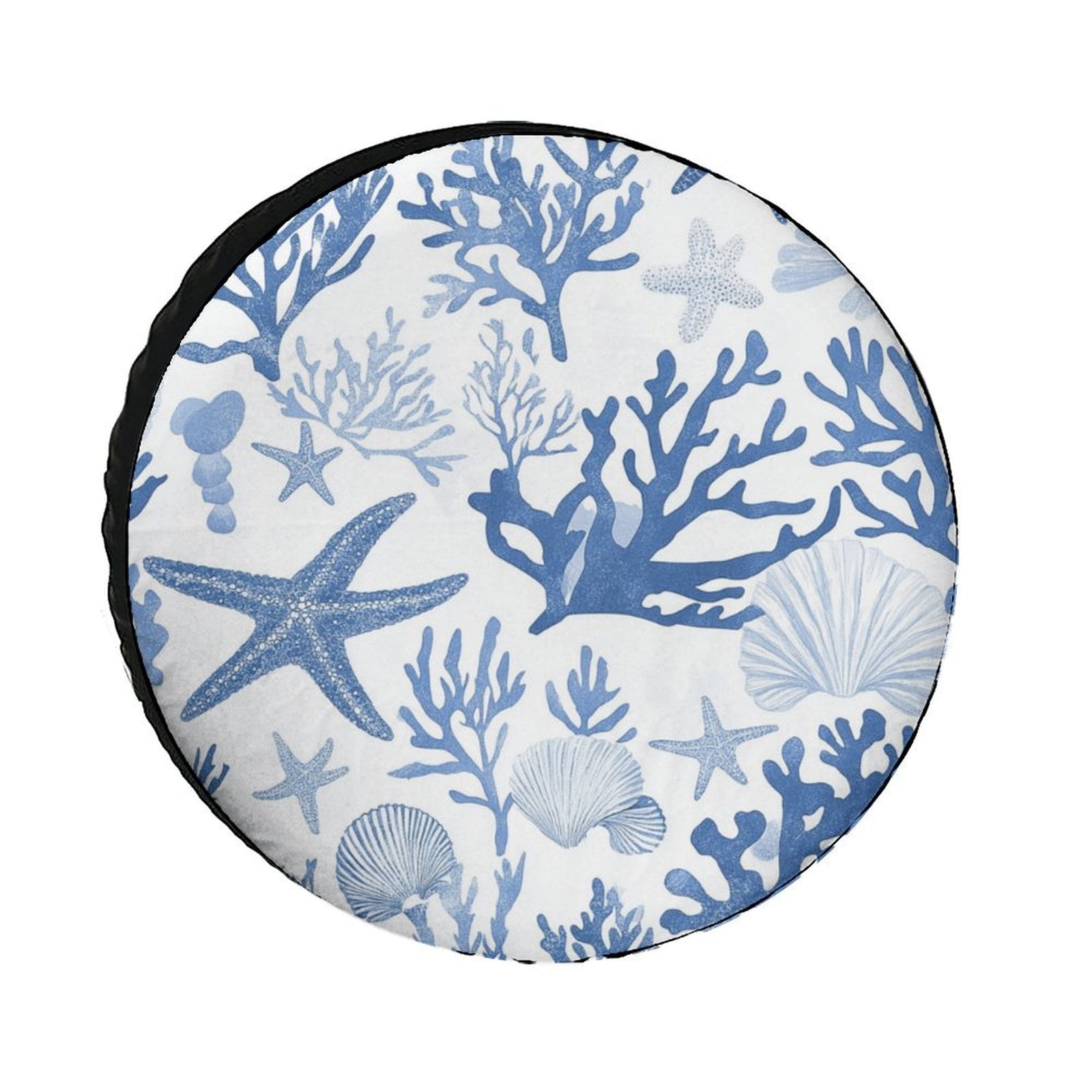 Coral Reef Pattern with Starfish Shells And Corals Camper Spare Tire ...
