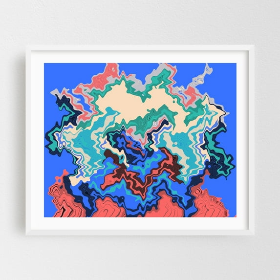 Coral Reef - Photography Abstract Psychedelic Modern Art Geometric ...