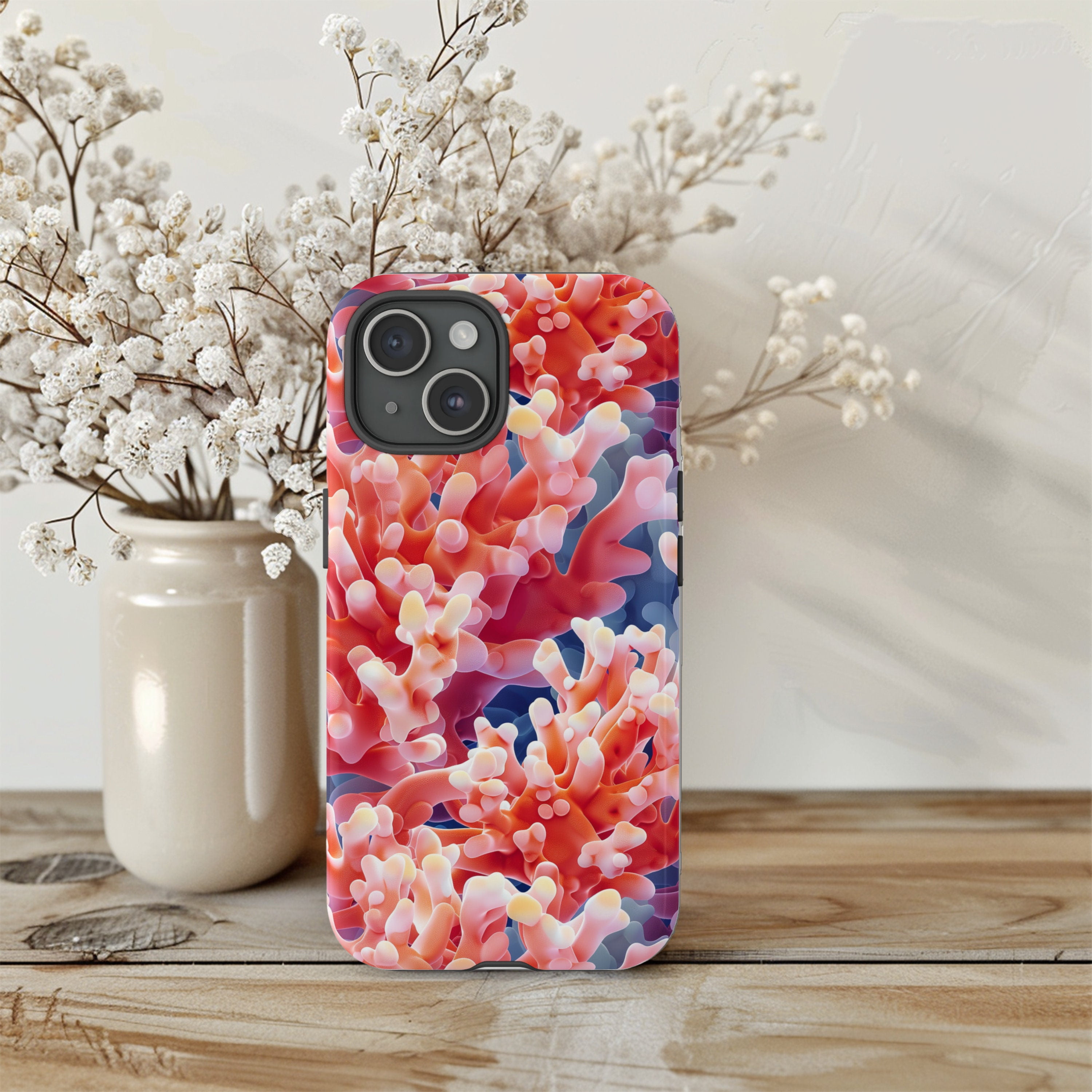 Coral Reef Print Phone Case Ocean Pattern Theme for iPhone and Android ...