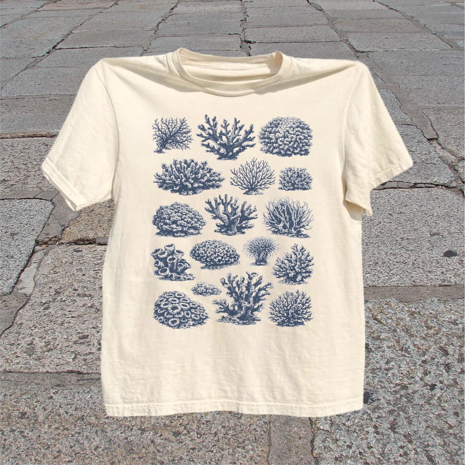 Coral Reef T-Shirt: Vintage Ocean Marine Life Graphic Tee, Unisex ...