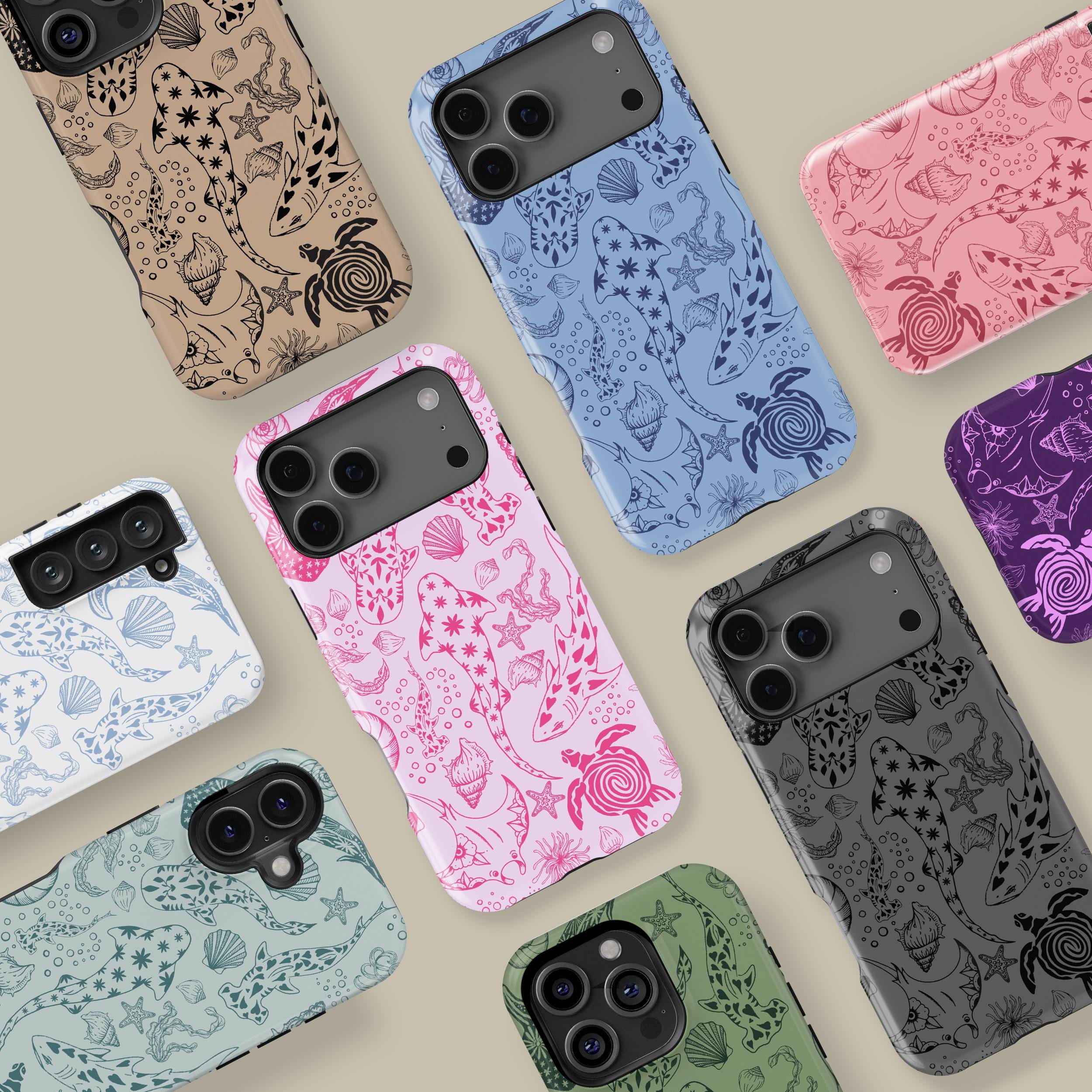 Coral Reef Whale Shark Case for iPhone Samsung Ocean Animal - Walmart.com