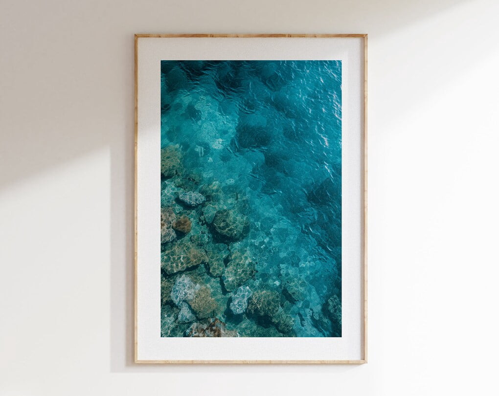 Coral Reef Wonders Poster, Beach House Decor, Calming Neutral Wall Art ...