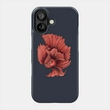 Coral Siamese Fighting Fish Betta Phone Case for Apple iPhone 11-17 ...