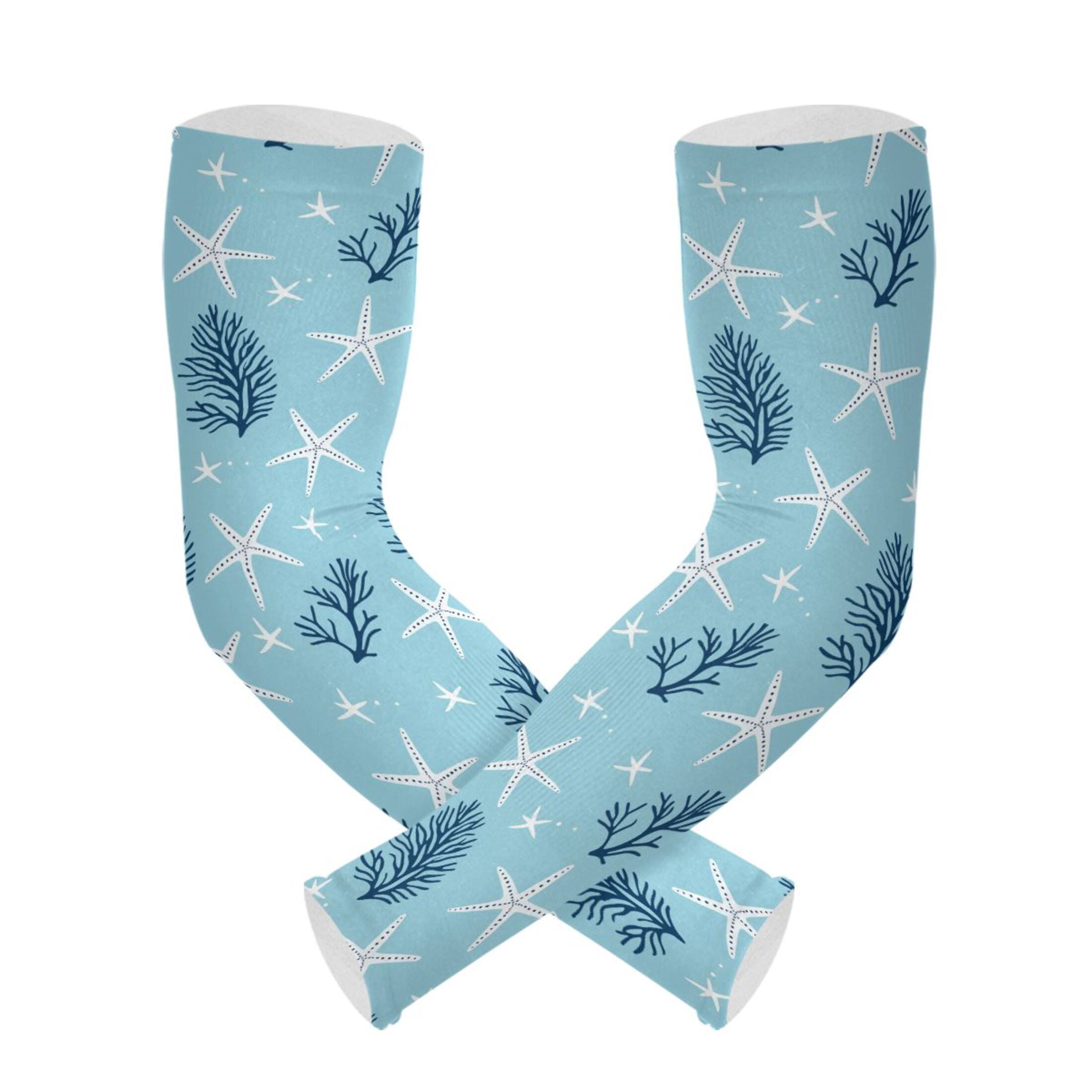 Coral Starfish UV Protection Cooling Arm Sleeves, Compression Sun ...