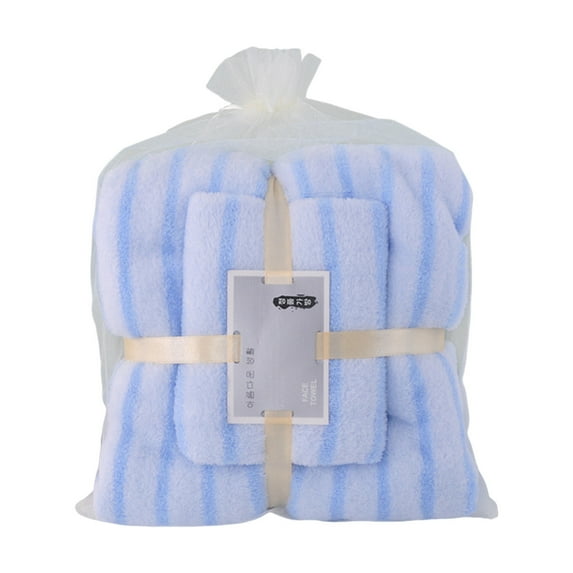 Coral Velvet Bath Towel Set Soft Highly Absorbent Shower Towels For ...