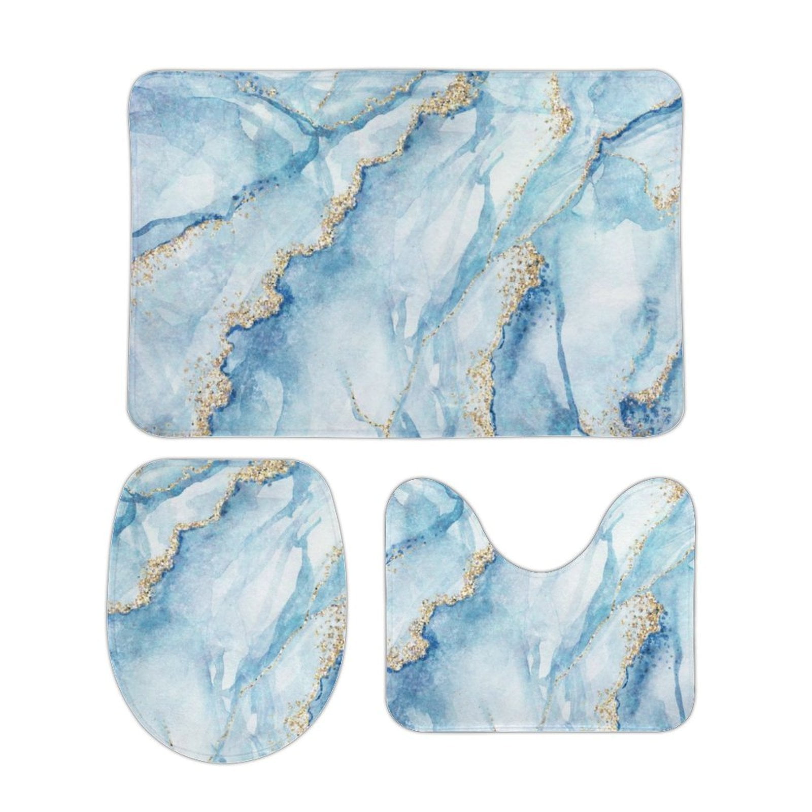 Coral Velvet Floor Mat Three-Piece Set Is Easy To Store Non Slip And ...