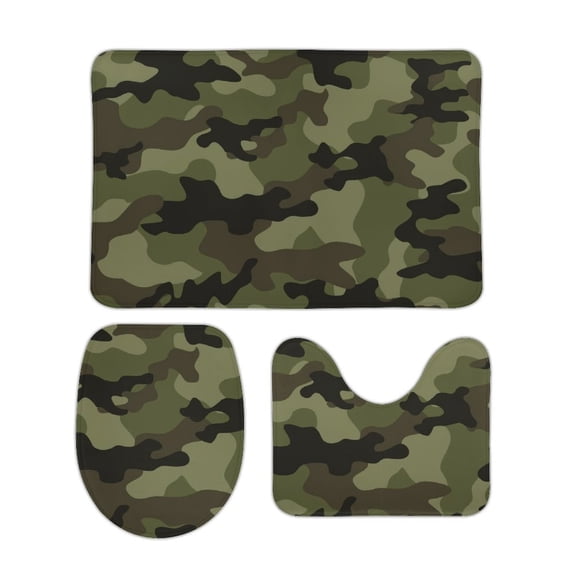 Coral Velvet Floor Mat Three-Piece Set Is Easy To Store Non Slip And ...