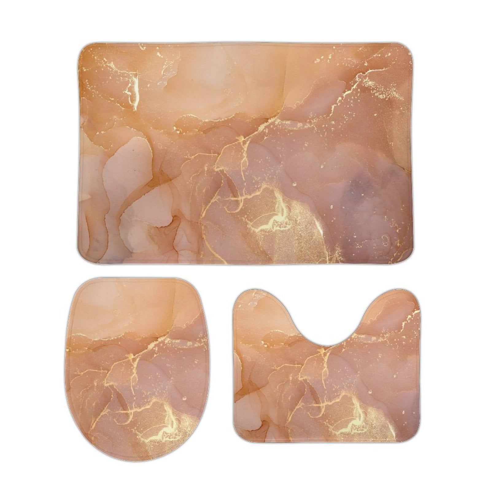 Coral Velvet Floor Mat Three-Piece Set Is Easy To Store Non Slip And ...