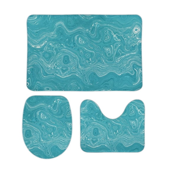 Coral Velvet Floor Mat Three-Piece Set Is Easy To Store Non Slip And ...