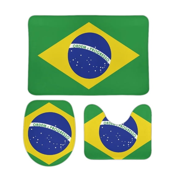 Coral Velvet Floor Mat Three-Piece Set Is Easy To Store Non Slip And ...