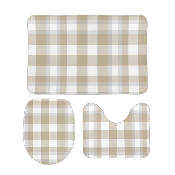 Coral Velvet Floor Mat Three-Piece Set Is Easy To Store Non Slip And ...