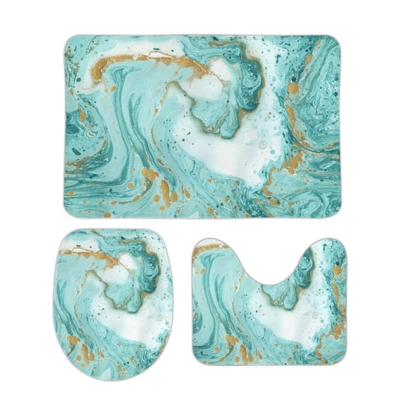 Coral Velvet Floor Mat Three-Piece Set Is Easy To Store Non Slip And ...