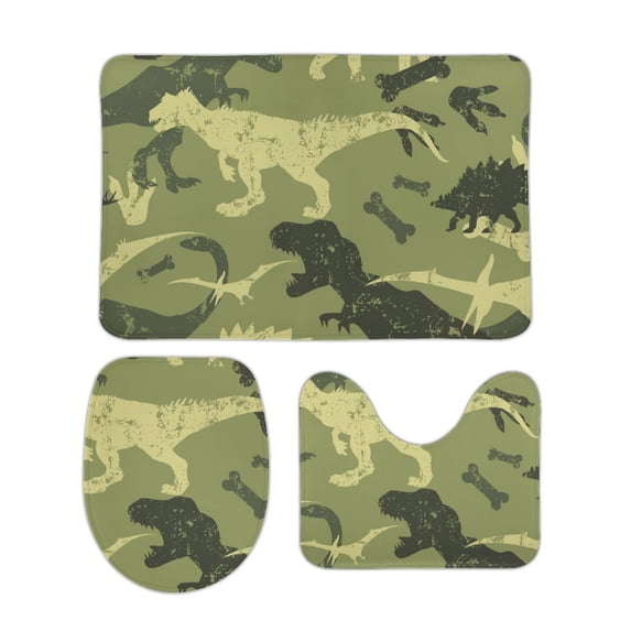 Coral Velvet Floor Mat Three-Piece Set Is Easy To Store Non Slip And ...