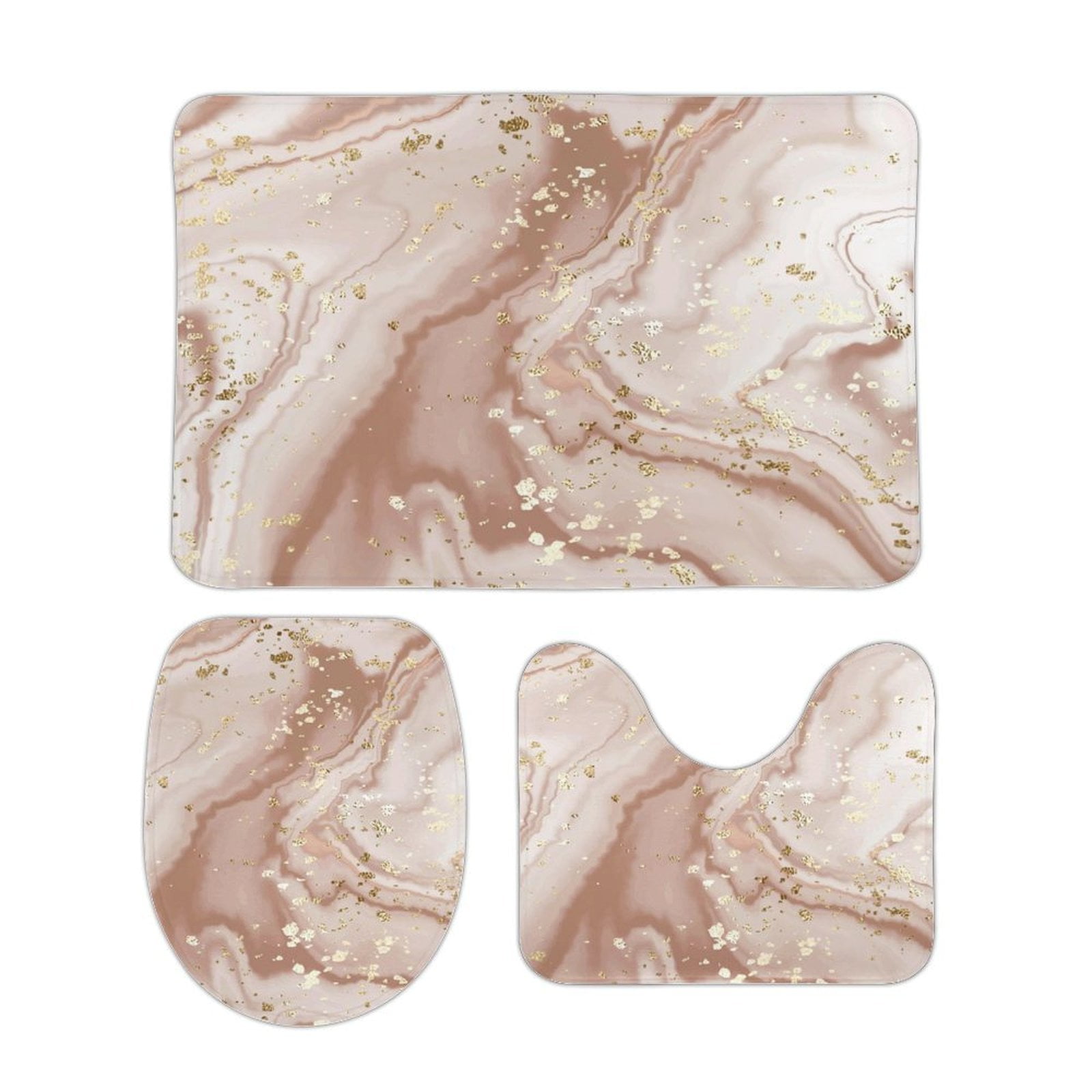 Coral Velvet Floor Mat Three-Piece Set Is Easy To Store Non Slip And ...