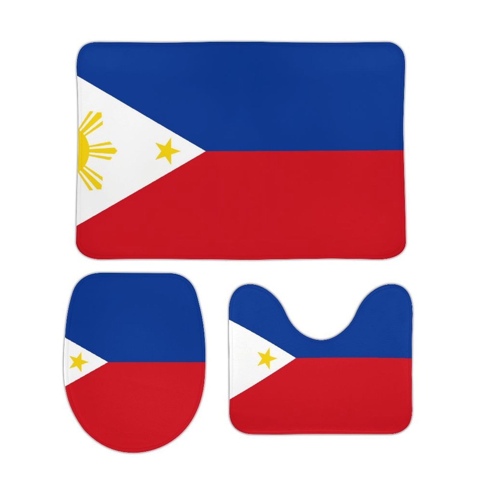 Coral Velvet Floor Mat Three-Piece Set Is Easy To Store Non Slip And ...