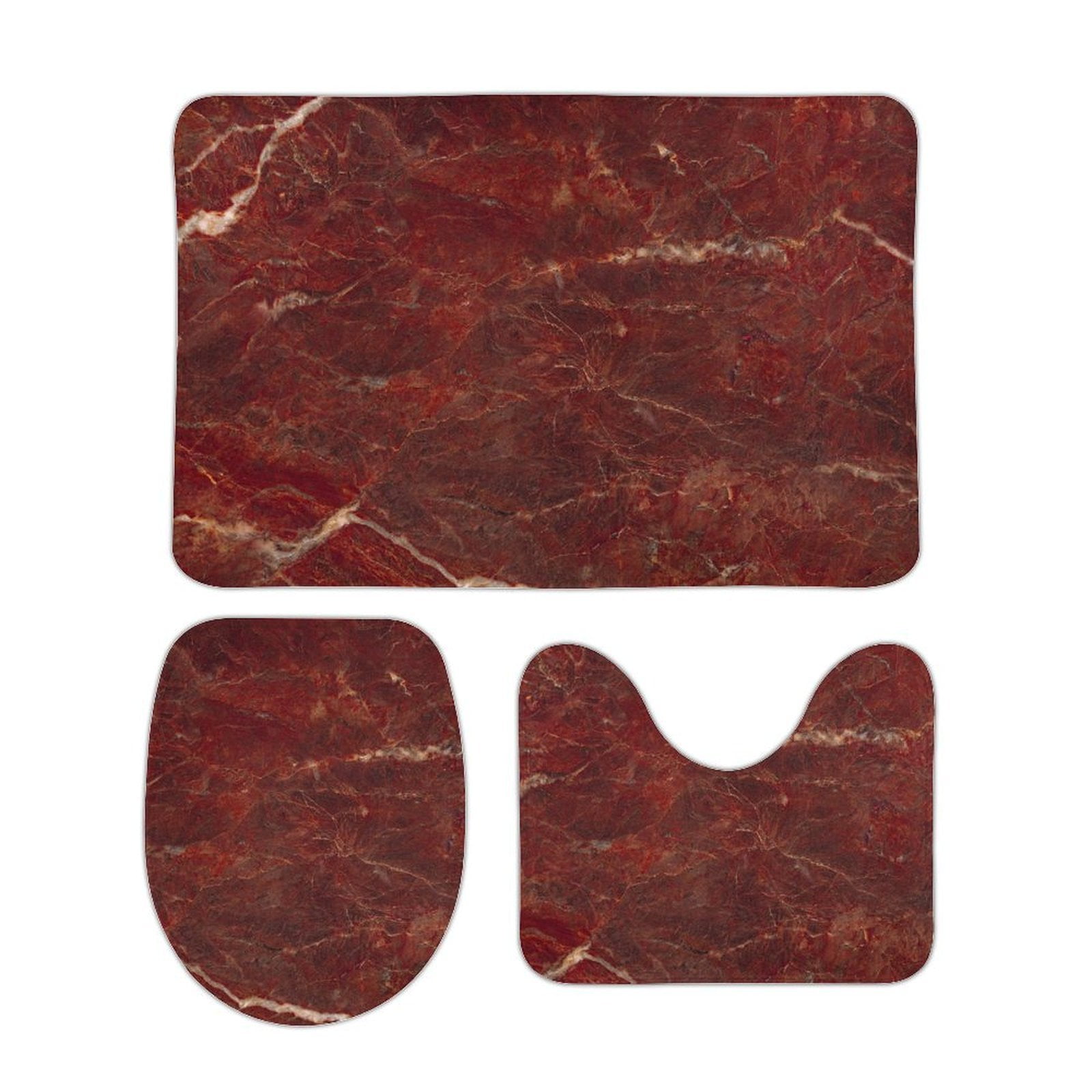 Coral Velvet Floor Mat Three-Piece Set Is Easy To Store Non Slip And ...