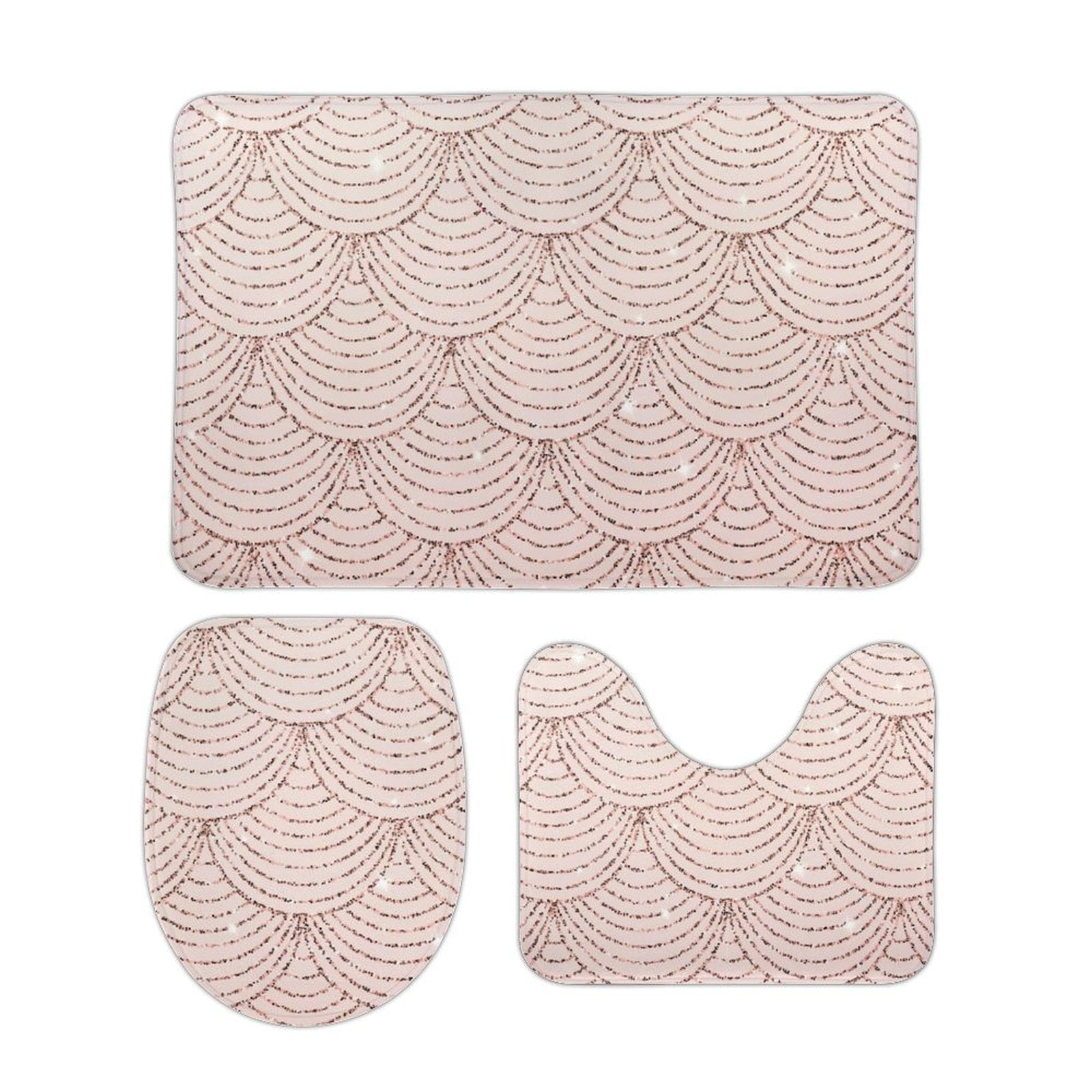 Coral Velvet Floor Mat Three-Piece Set Is Easy To Store Non Slip And ...