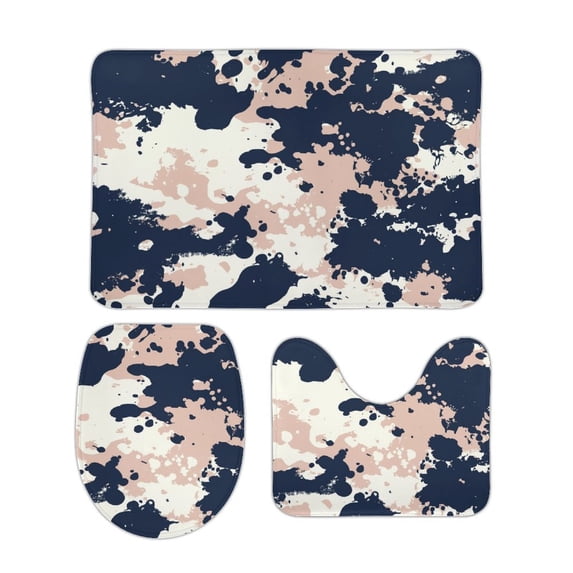 Coral Velvet Floor Mat Three-Piece Set Is Easy To Store Non Slip And ...