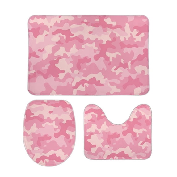 Coral Velvet Floor Mat Three-Piece Set Is Easy To Store Non Slip And ...