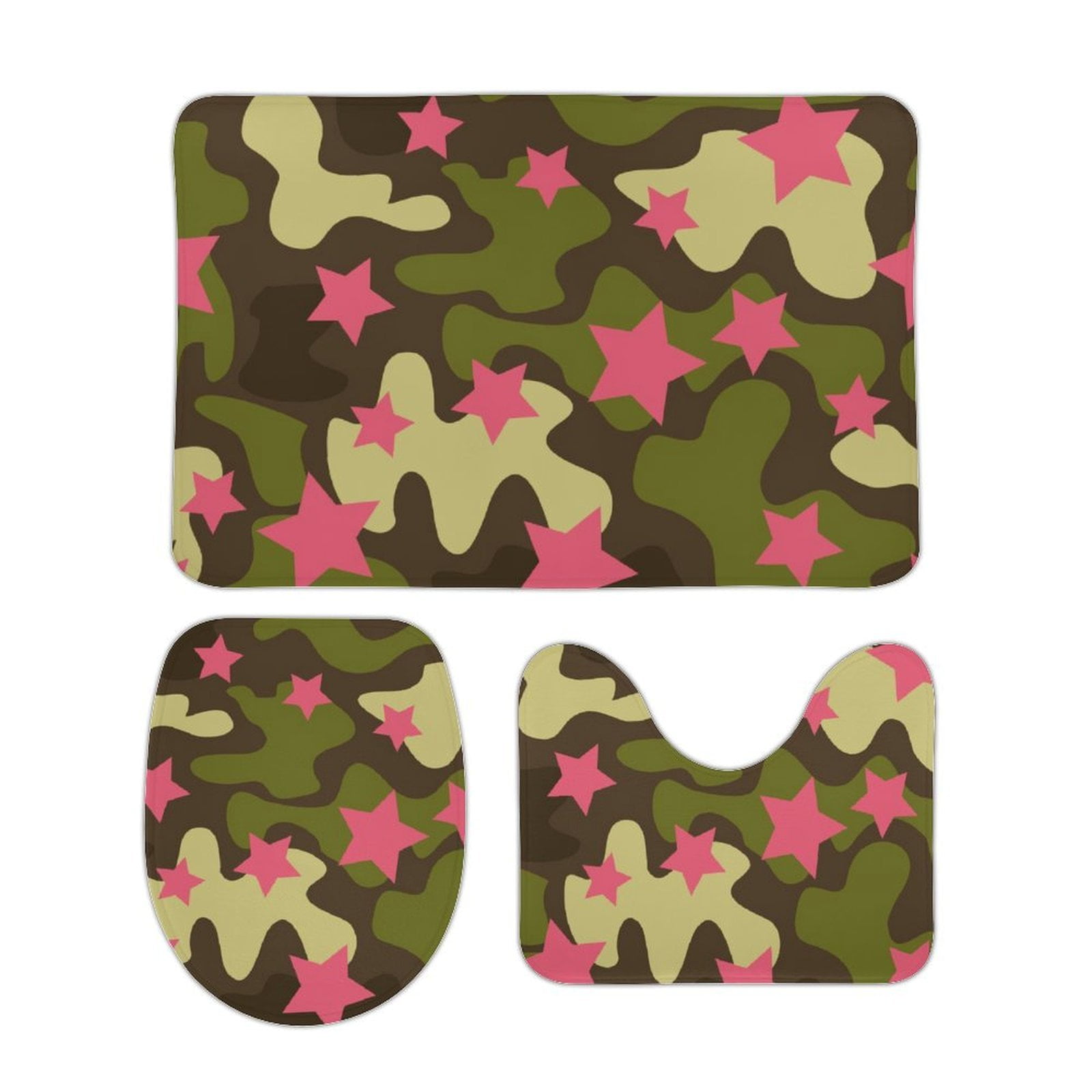 Coral Velvet Floor Mat Three-Piece Set Is Easy To Store Non Slip And ...