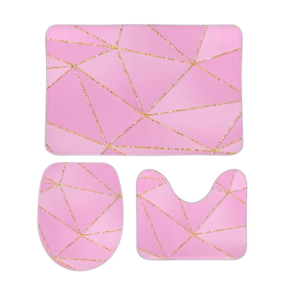 Coral Velvet Floor Mat Three-Piece Set Is Easy To Store Non Slip And ...