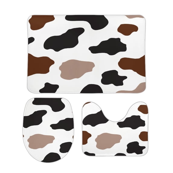 Coral Velvet Floor Mat Three-Piece Set Is Easy To Store Non Slip And ...