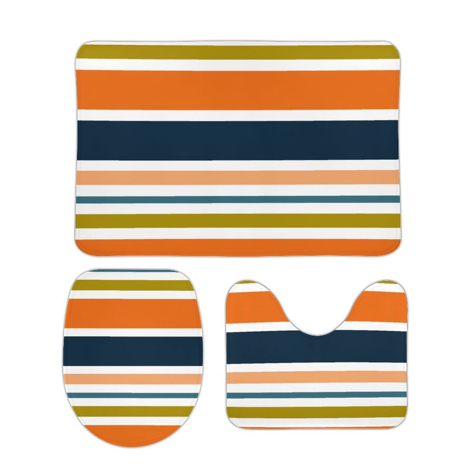 Coral Velvet Floor Mat Three-Piece Set Is Easy To Store Non Slip And ...