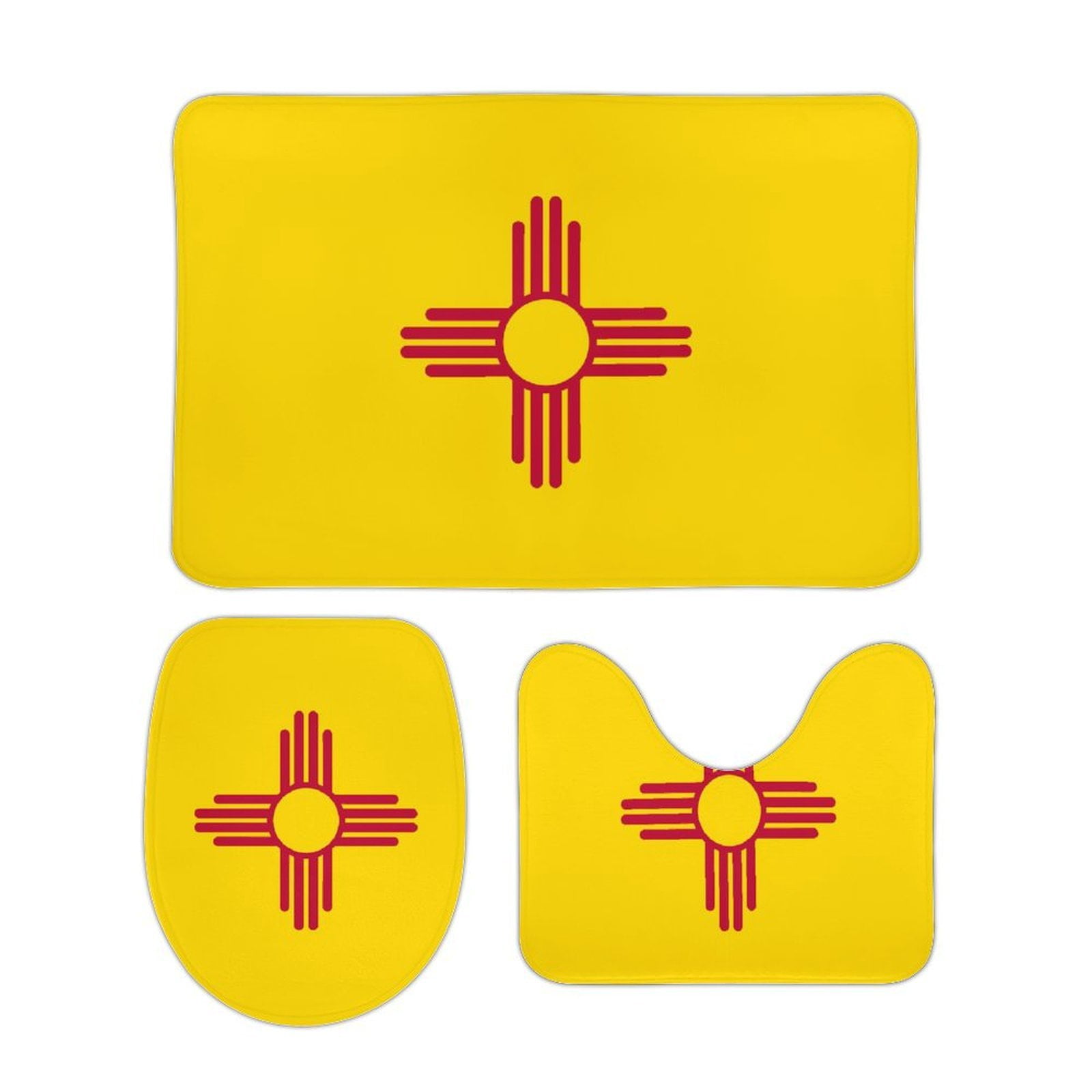 Coral Velvet Floor Mat Three-Piece Set Is Easy To Store Non Slip And ...