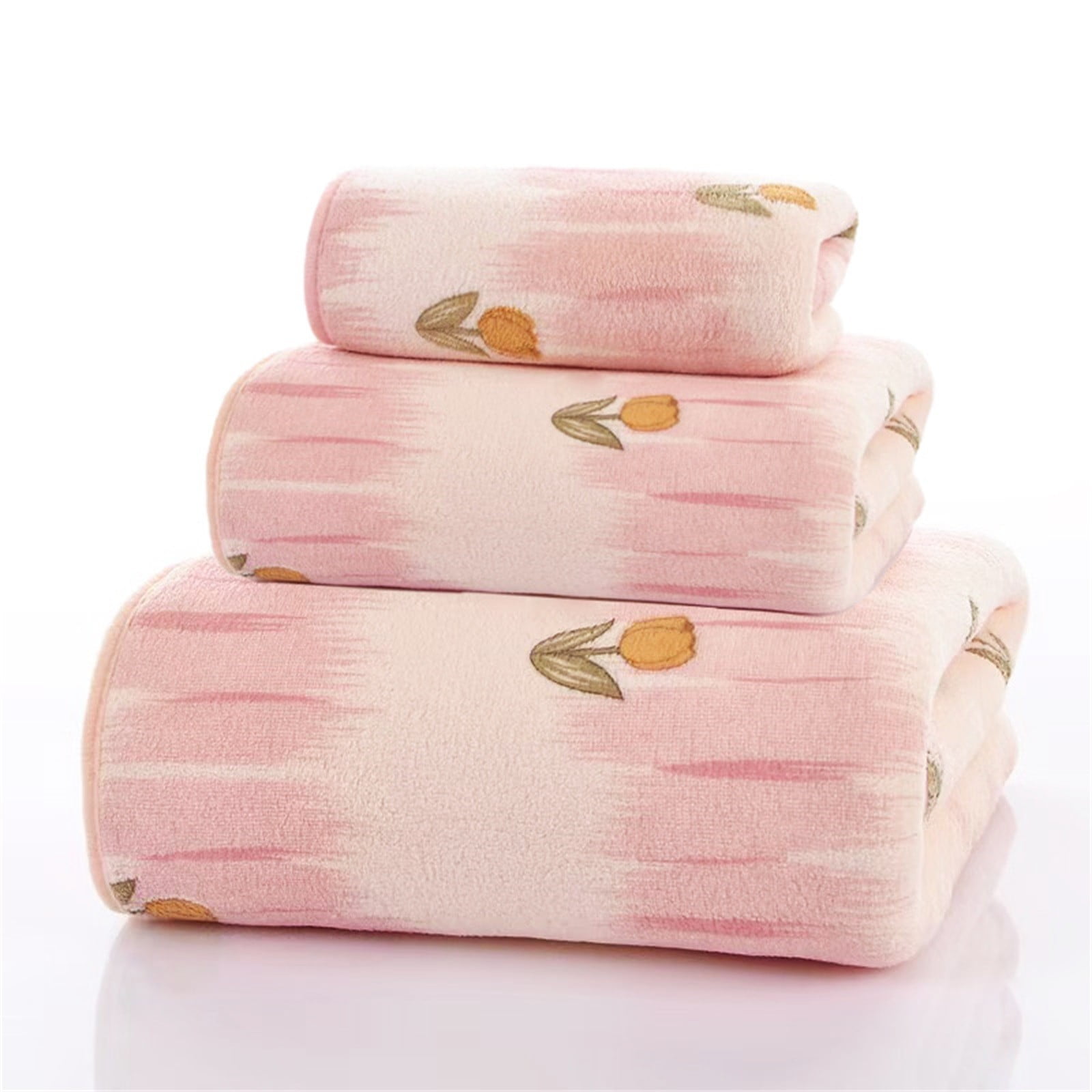 Coral Velvet Towel Three Piece Set: A Luxurious And Soft Absorbent ...