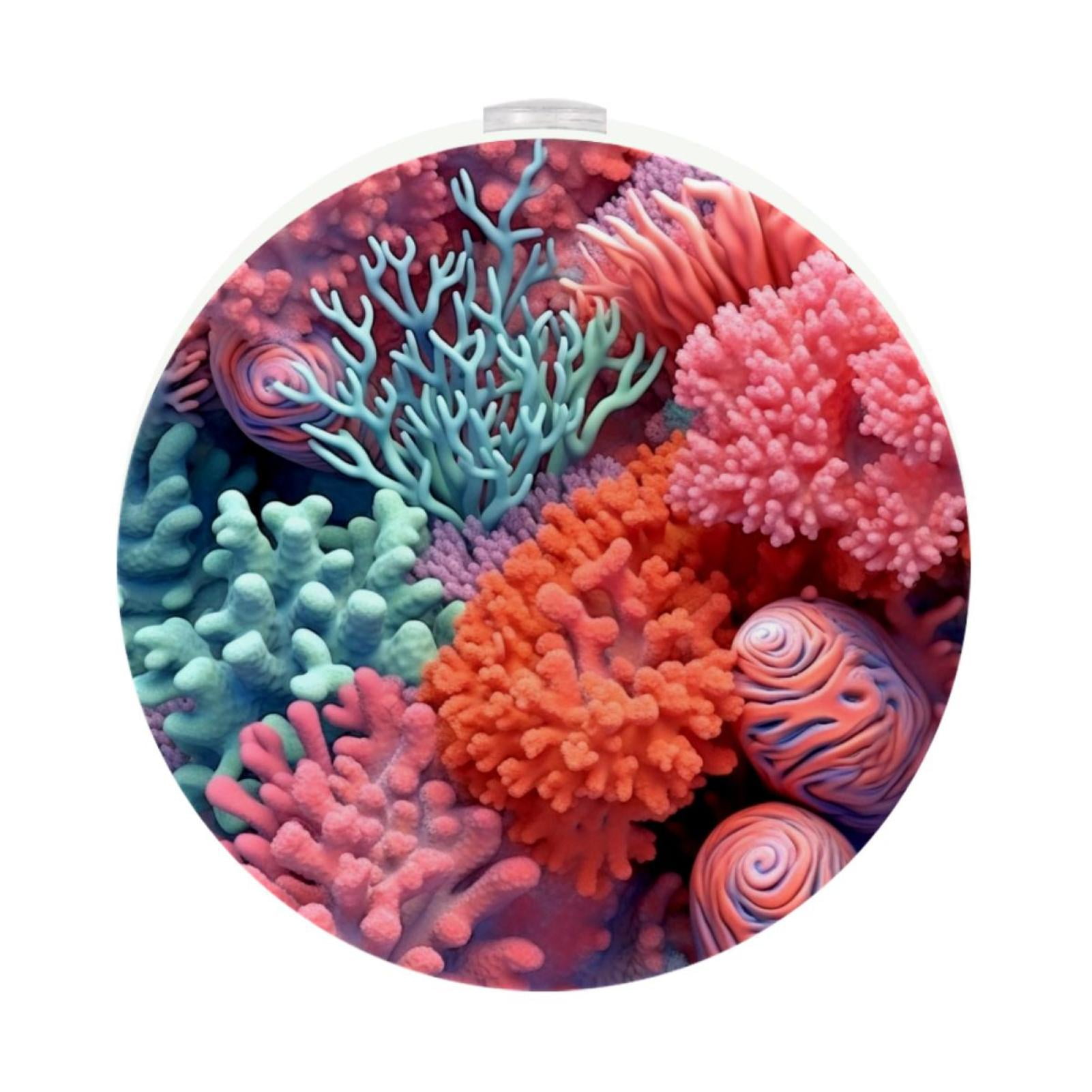 Coral Wall Night Lights LED - Pack of 2, Inductive Light Control, ABS ...