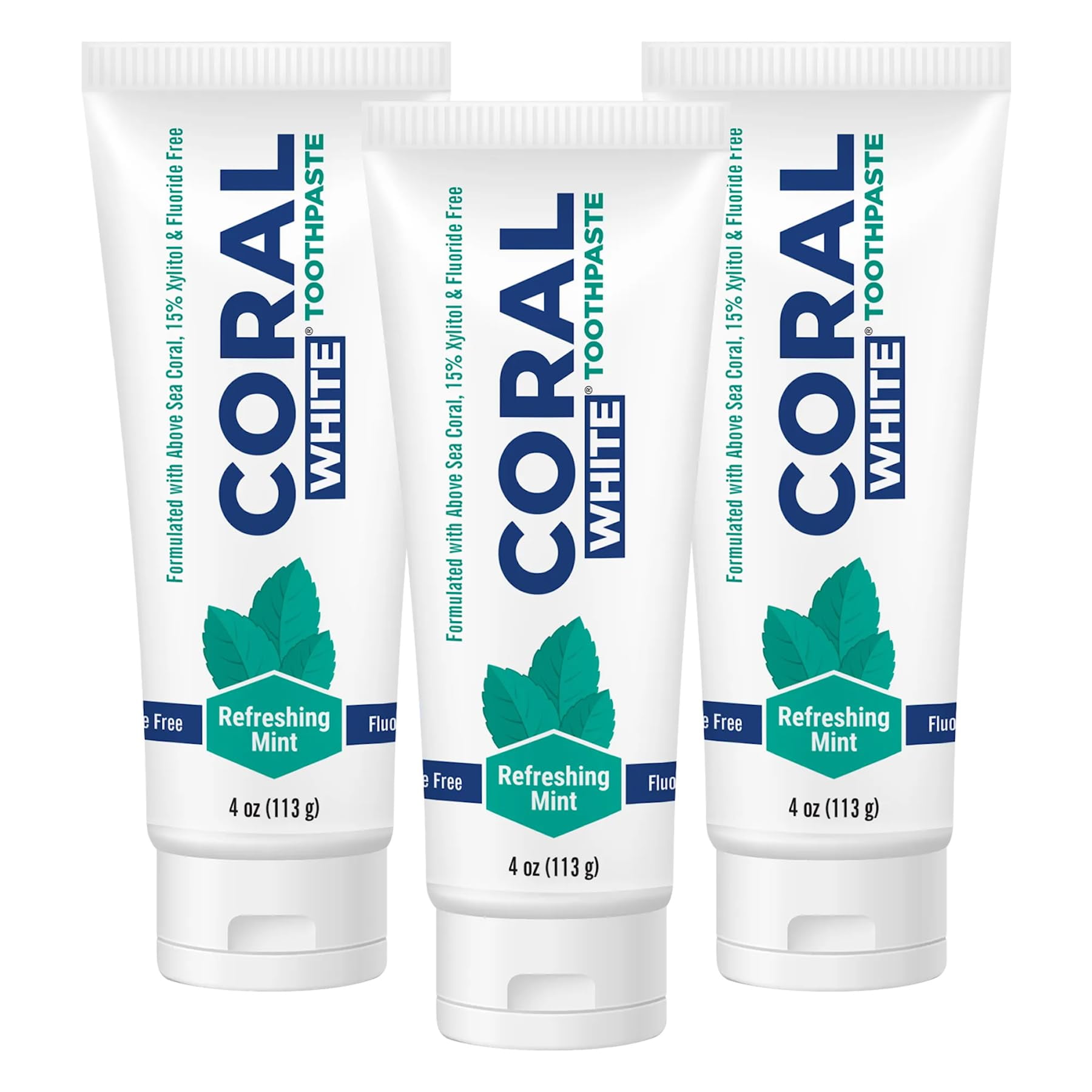Coral White - Coral DHF10 White Mint Toothpaste Natural Fluoride SLS ...