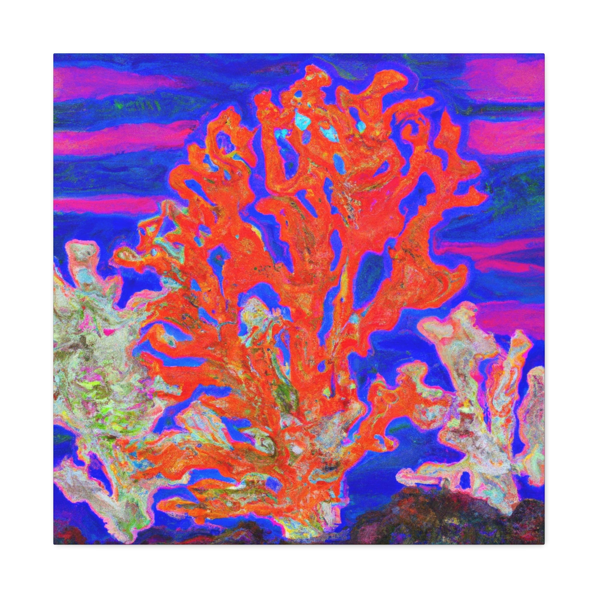 Coral's Wild Expression - Canvas - Walmart.com