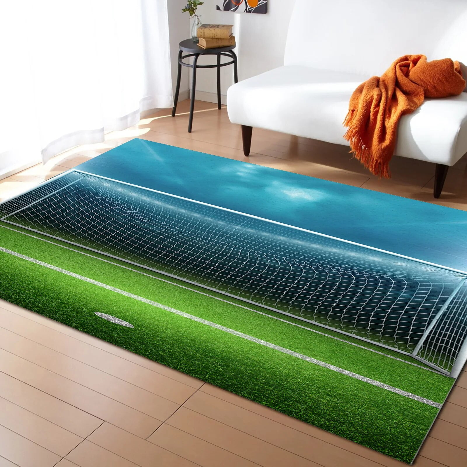 Coral velvet Football Stadium Team Uniform Strong Carpet Area Rug ...