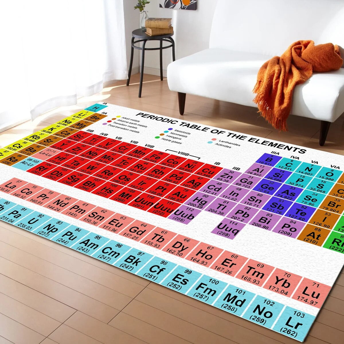 Coral velvet Home Carpet Periodic Table Of Carpets for Living Room Anti ...