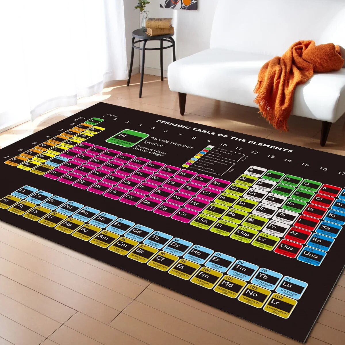 Coral velvet Home Carpet Periodic Table Of Carpets for Living Room Anti ...