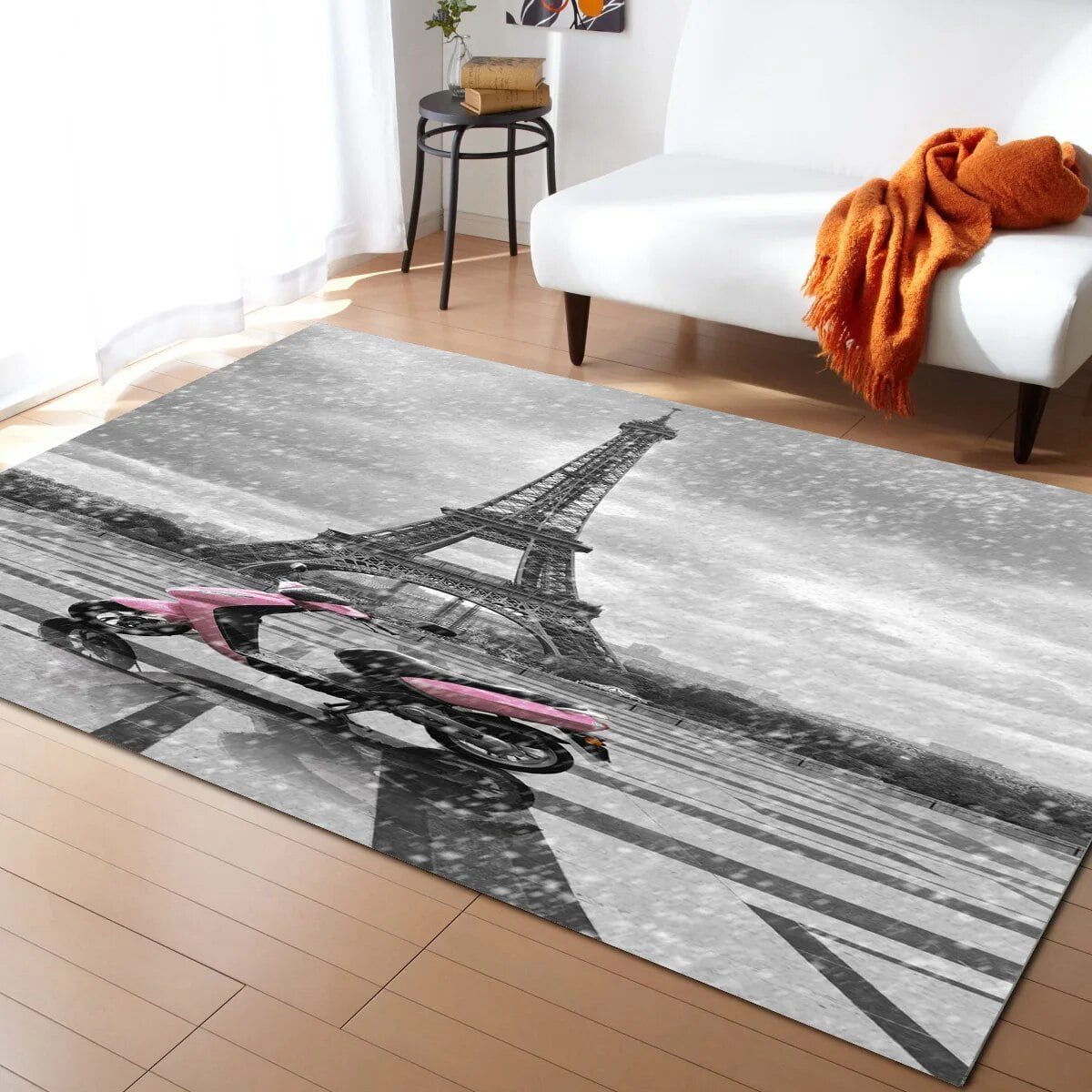 Coral velvet Motorcycle With I Love My Bike Carpets for Bed Room Modern ...