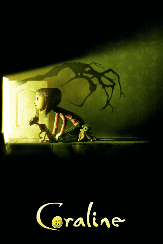 Coraline 2009 Poster 24x36 - Animated Fantasy Adventure Neil Gaiman ...