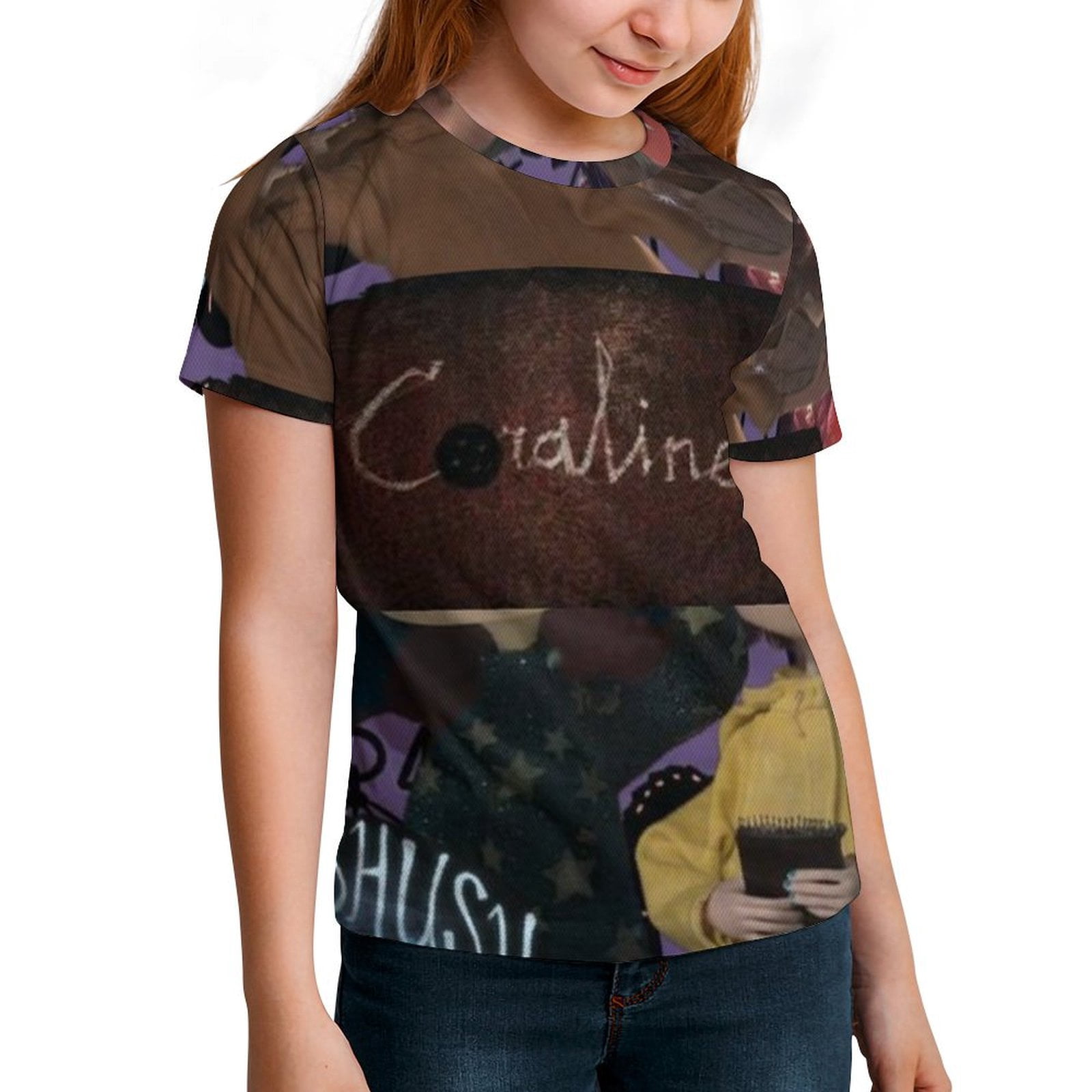 Coraline (26) Girls Short Sleeve T-Shirt 120CM - Walmart.com