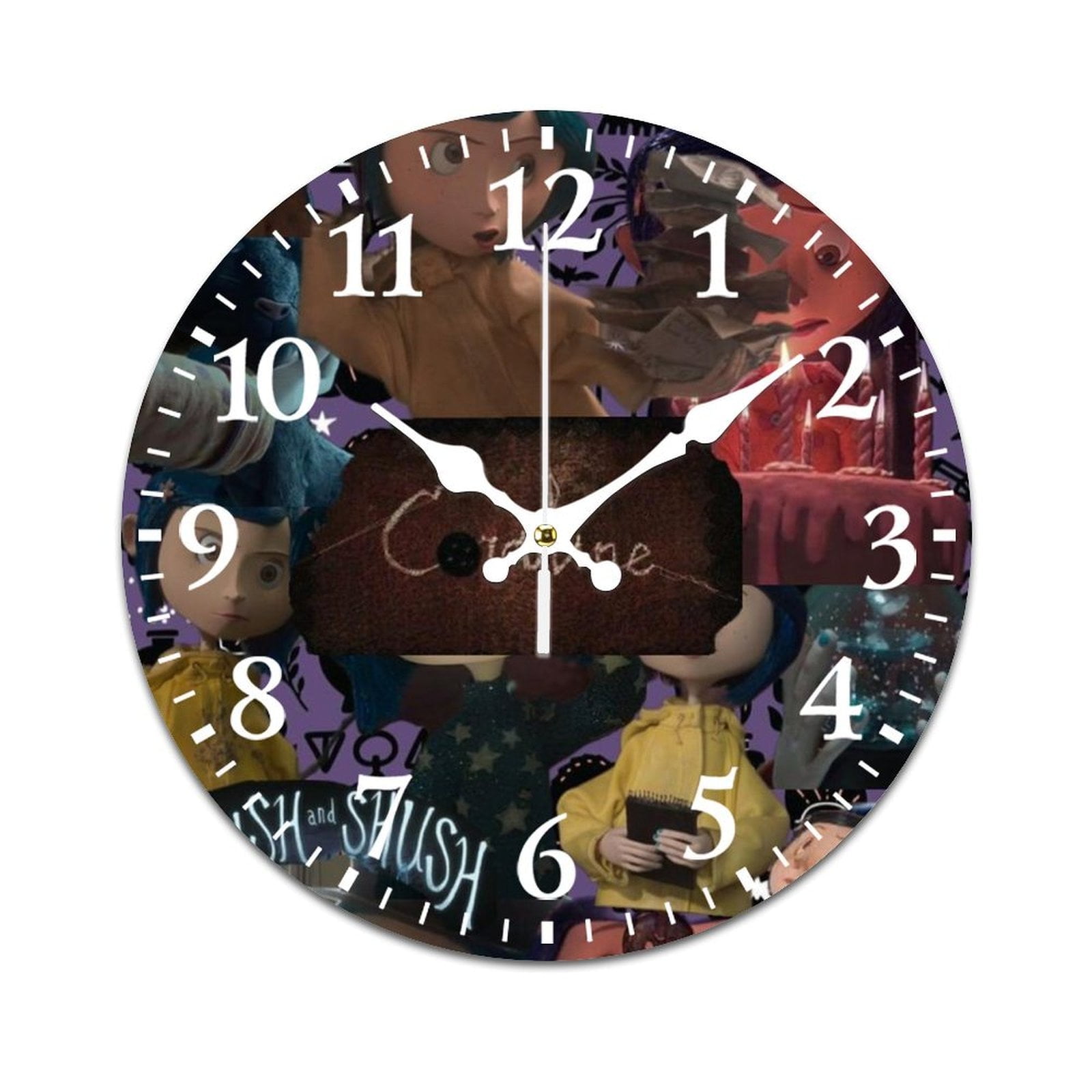 Coraline (26) wall clocks battery operated decorative 34cm/13.39in - Walmart.com