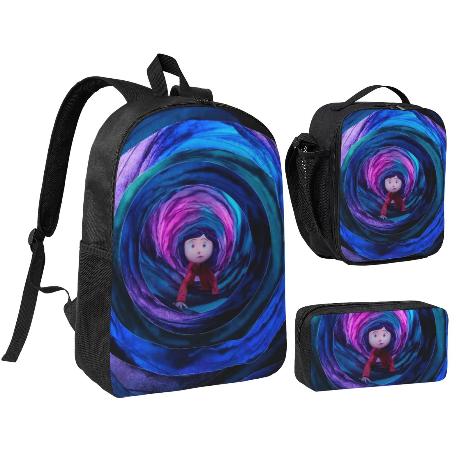 Coraline 3-Piece Backpack Set – bag + case + lunch bag - Walmart.com