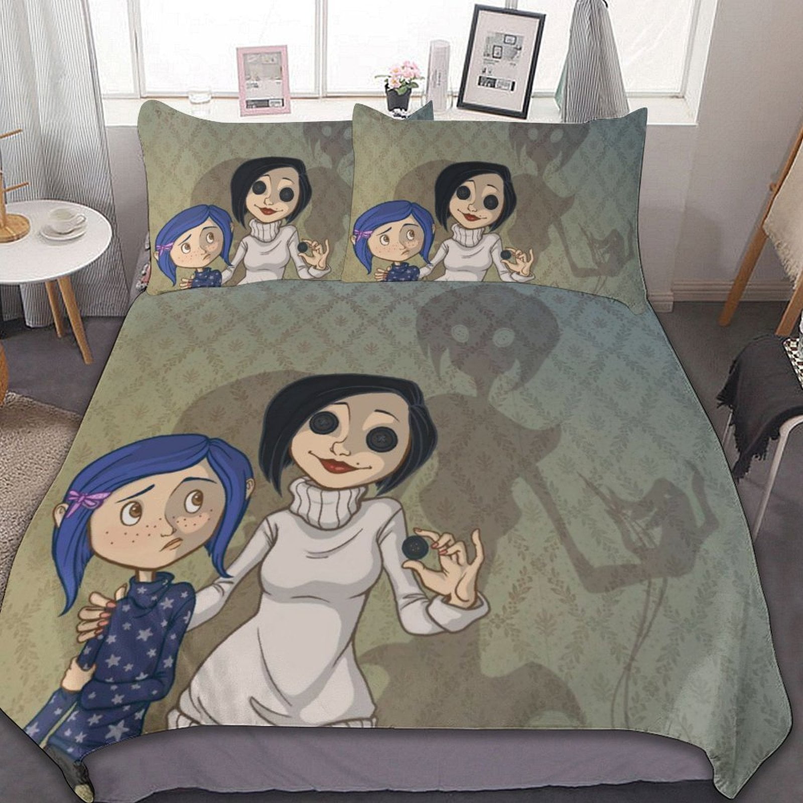 Coraline 3 Piece Bedding Sets Decor Comforter Sets With One Duvet Cover ...