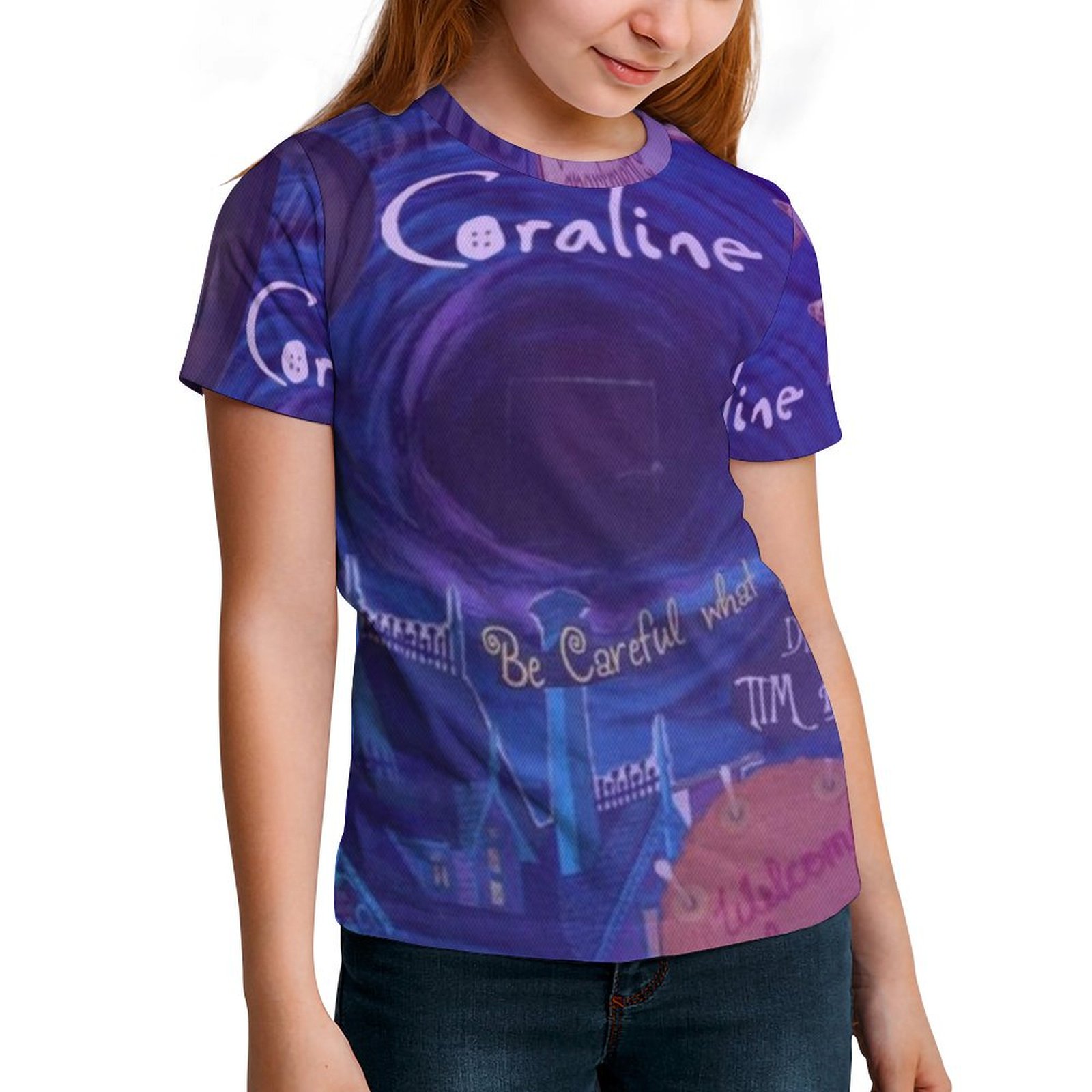 Coraline (31) Girls Short Sleeve T-Shirt 160CM - Walmart.com