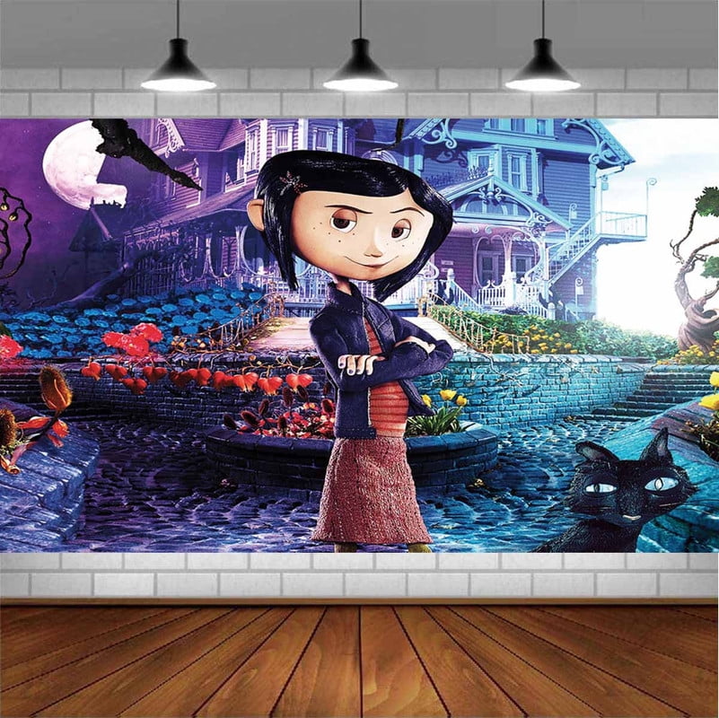 Coraline Backdrop Party Supplies Taspestry Background Banner Birthday ...