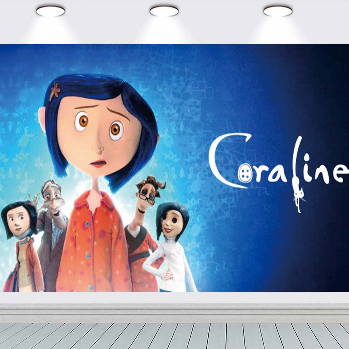 Coraline Background school Wall Decor Taspestry Poster Banner Backdrop ...